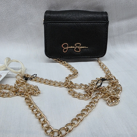 Jessica Simpson | Bags | Jessica Simpson Black Crossbody Change Purse ...